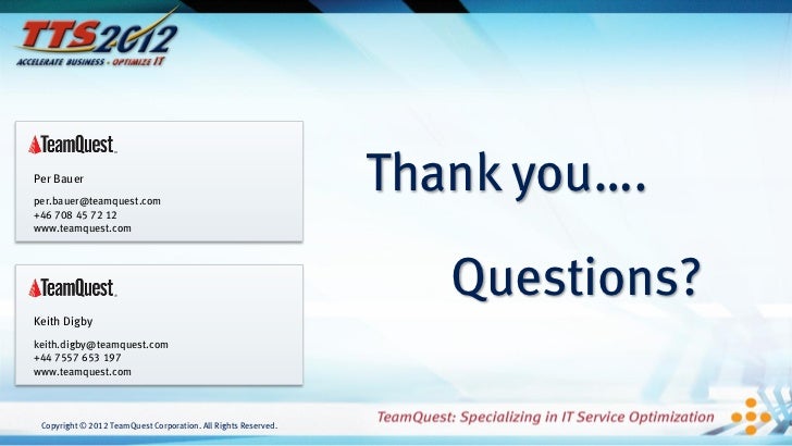 Introducing TeamQuest Global Services