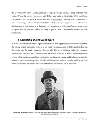 Biography of Winston Churchill | PDF