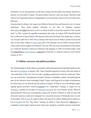 Biography of Winston Churchill | PDF