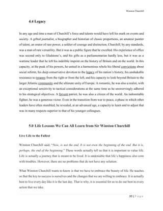 Biography of Winston Churchill | PDF
