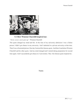 Biography of Winston Churchill | PDF