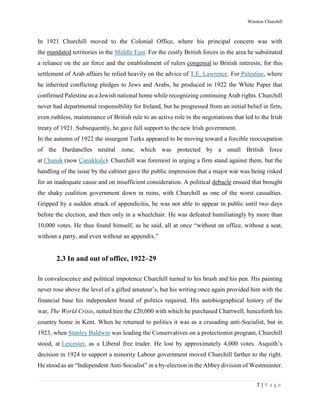 Biography of Winston Churchill | PDF