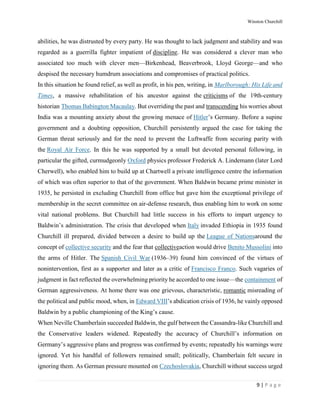 Biography of Winston Churchill | PDF