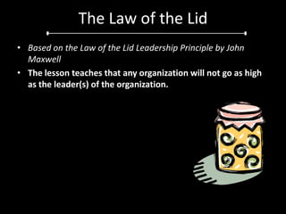 Church leadership and "The Law of the Lid" | PPTX