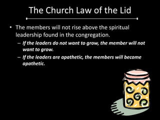 Church leadership and "The Law of the Lid" | PPTX