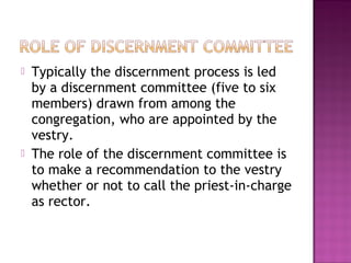 Church of good shepherd discernment process | PPT