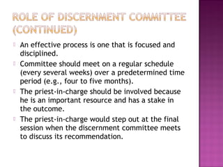 Church of good shepherd discernment process | PPT