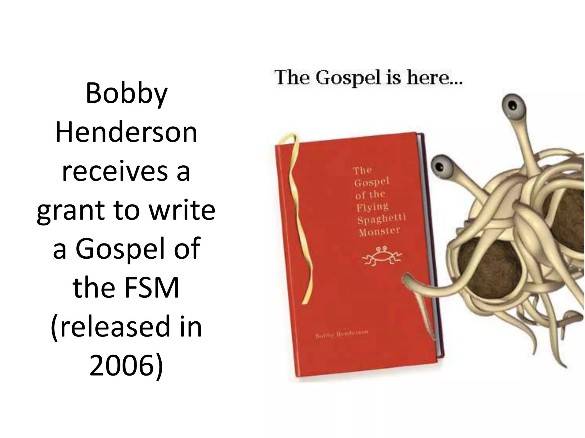 Church of the flying spaghetti monster pastafarianism | PPTX