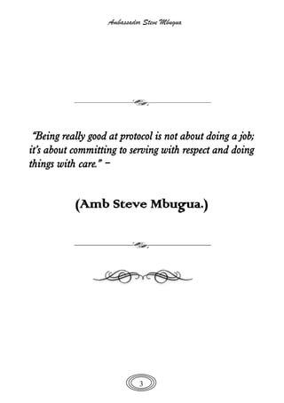 CHURCH PROTOCOL AND ETIQUETTE E-COPY By Amb Steve Mbugua | PDF
