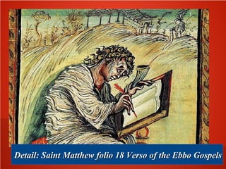 Saint Matthew Folio 18 Verso Of The Ebbo Gospels