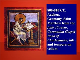 Saint Matthew Folio 18 Verso Of The Ebbo Gospels