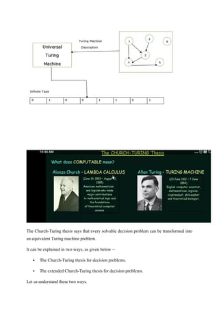 churchthesis.docx turing machine and undecidability | DOCX ...