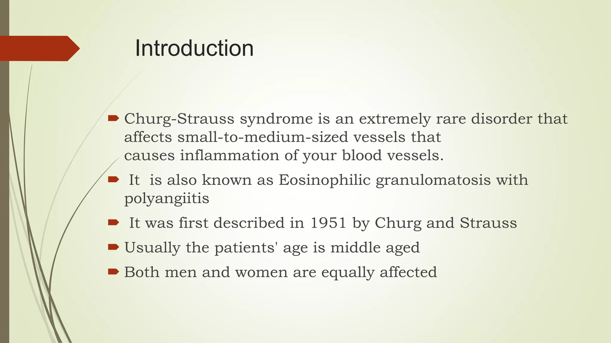 Churg strauss syndrome | PPTX