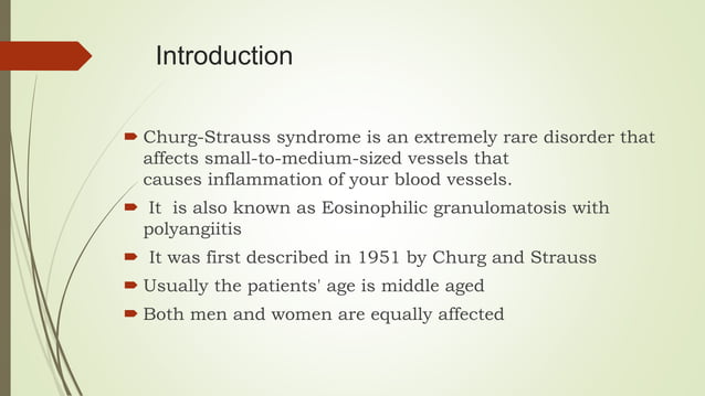 Churg strauss syndrome | PPTX