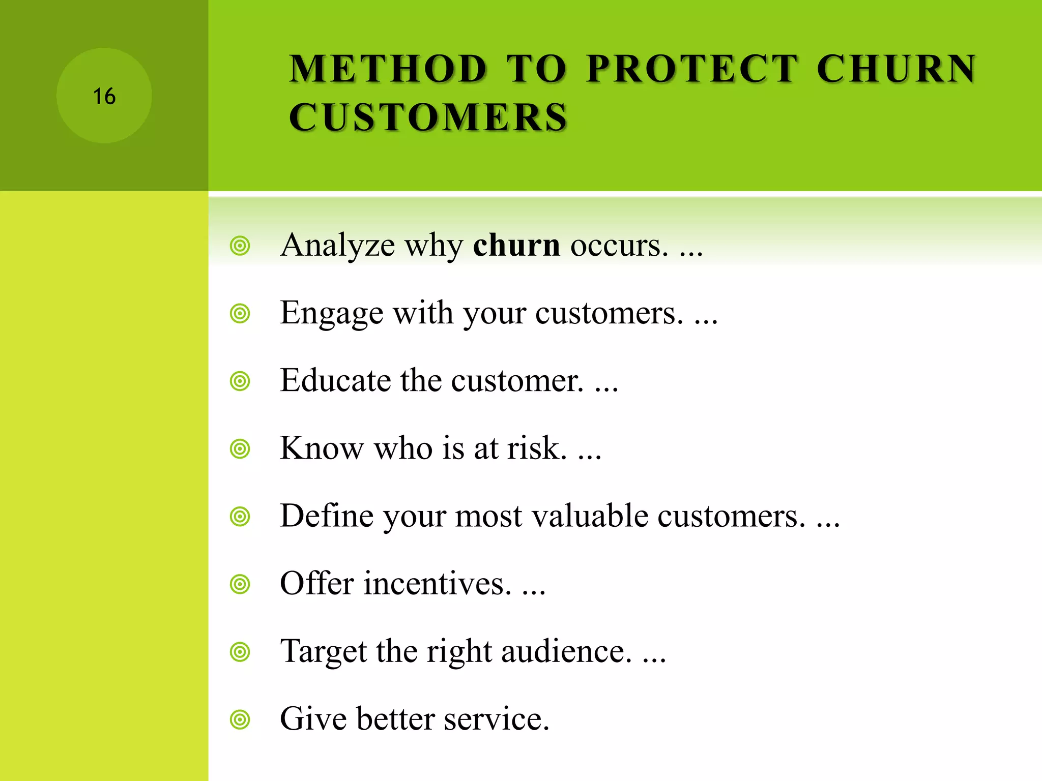 Churn customer analysis | PPTX