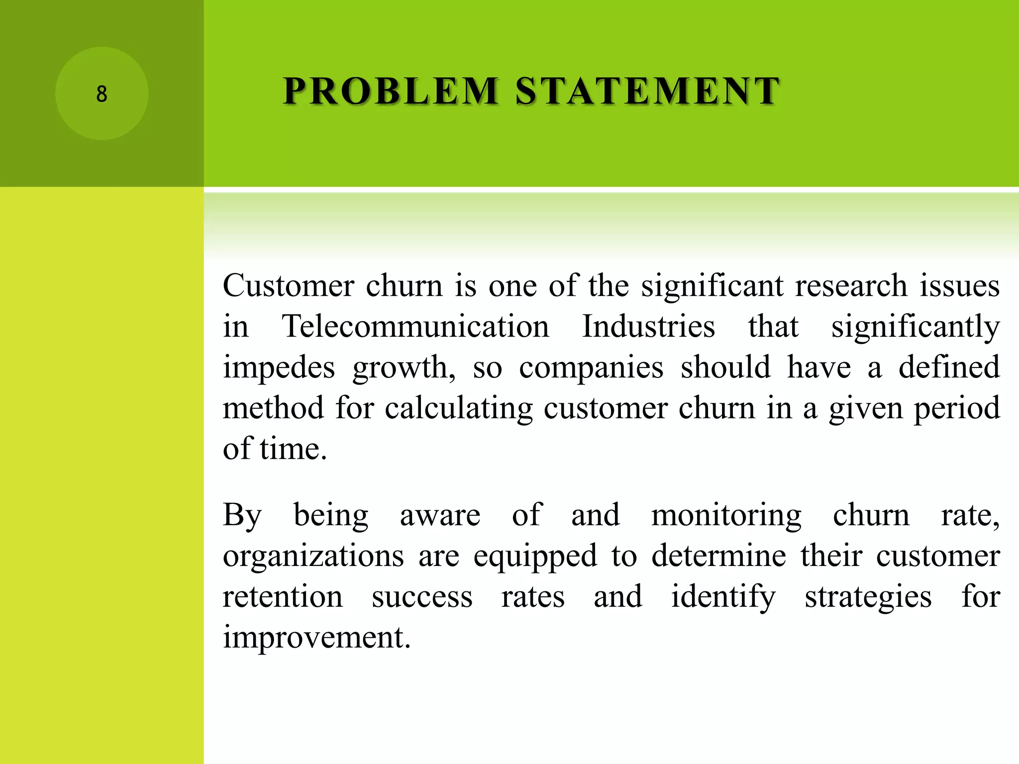 Churn customer analysis | PPTX