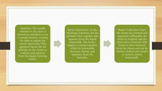Churning of Butter, Factors affecting . | PPTX