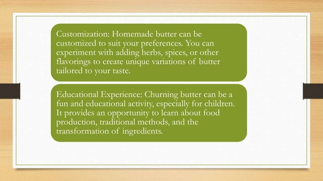 Churning of Butter, Factors affecting . | PPT