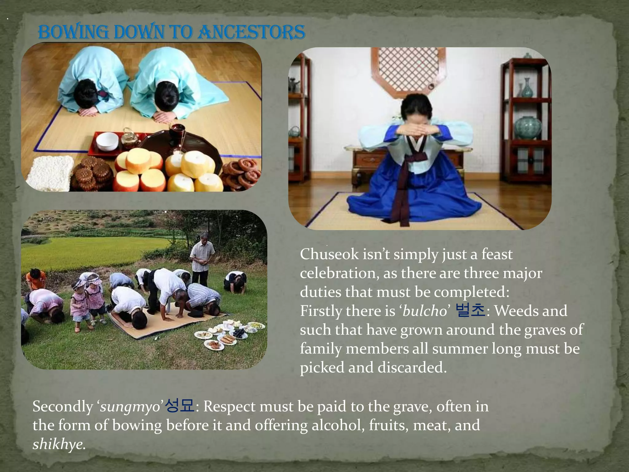 Chuseok (추석) – korean thanksgiving | PPTX