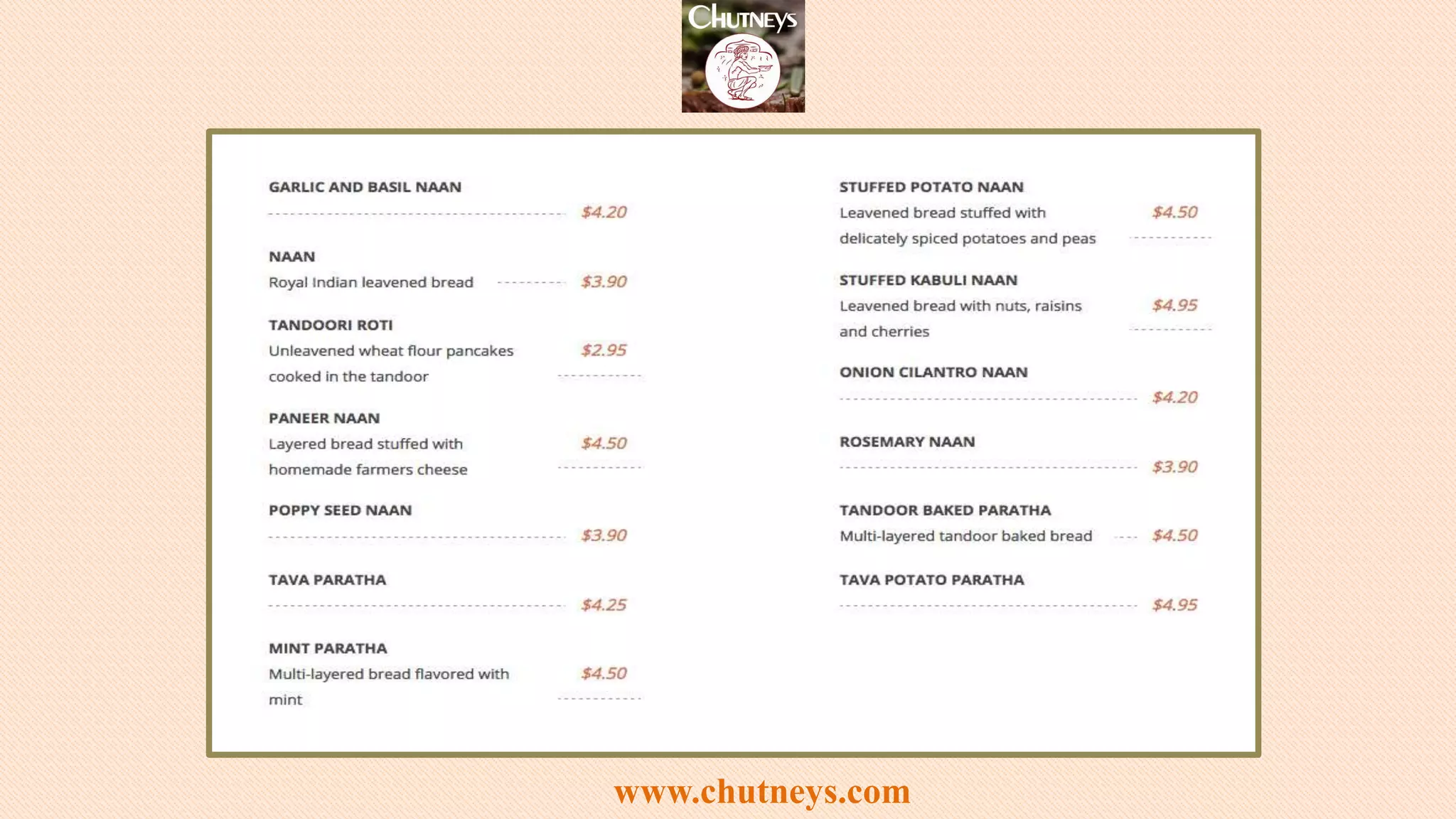 Chutney's Indian Food, Bellevue WA | PPTX