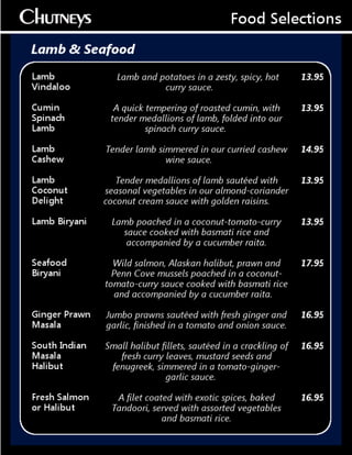 Chutneys.bellevue.menu