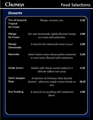 Chutneys.bellevue.menu