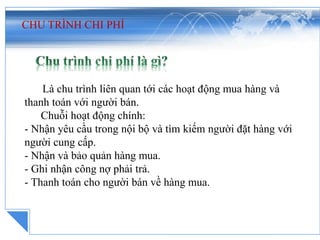 Chu tr nh chi phí | PPTX