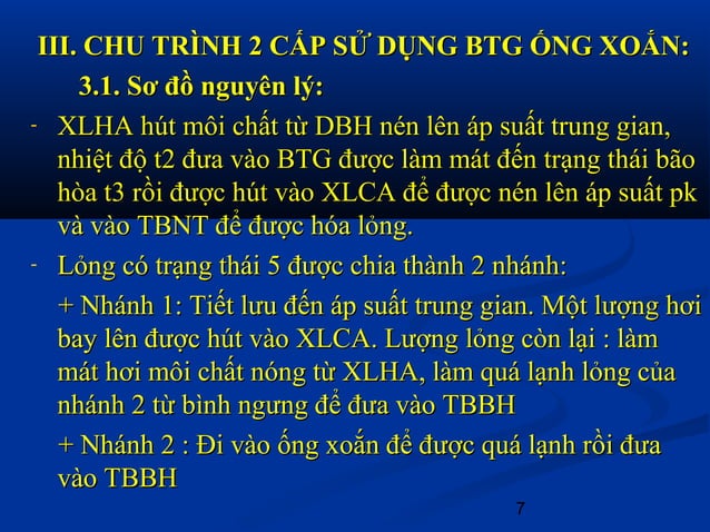 Chu trinh lanh 2 cap su dung binh trung gian ong xoan | PPT