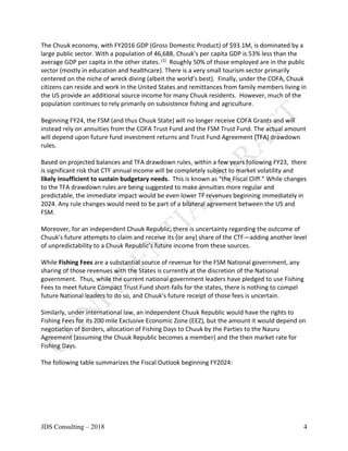 Chuuk Secession Draft Economic Analysis | PDF