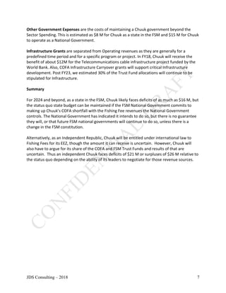 Chuuk Secession Draft Economic Analysis | PDF