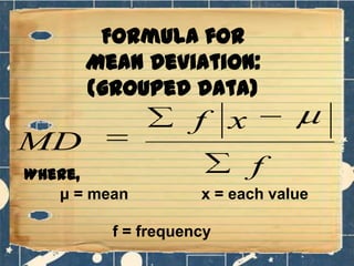 MEAN DEVIATION | PPTX