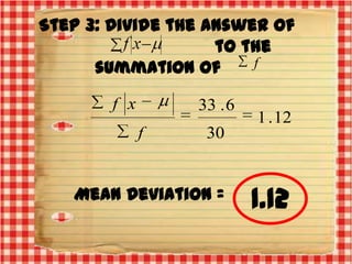 MEAN DEVIATION | PPTX