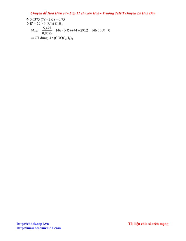 Chuyen de-hoa-huu-co-lop-11 chuyen-hoa | PDF