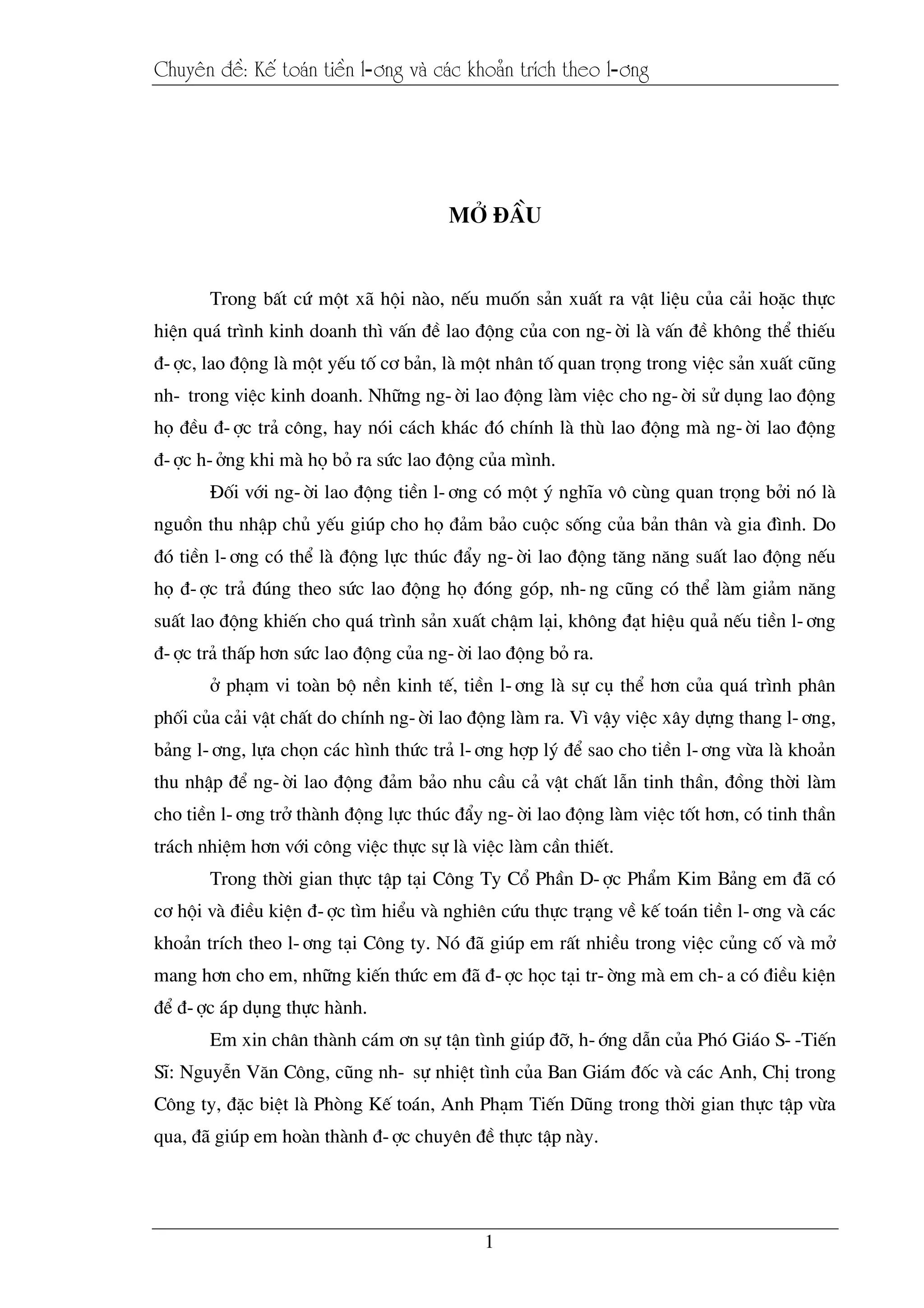 Chuyên đề kế toán tiền lương và các khoản trích theo lương | PDF