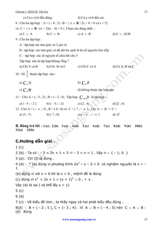 Chuyen de-menh-de-tap-hop | PDF