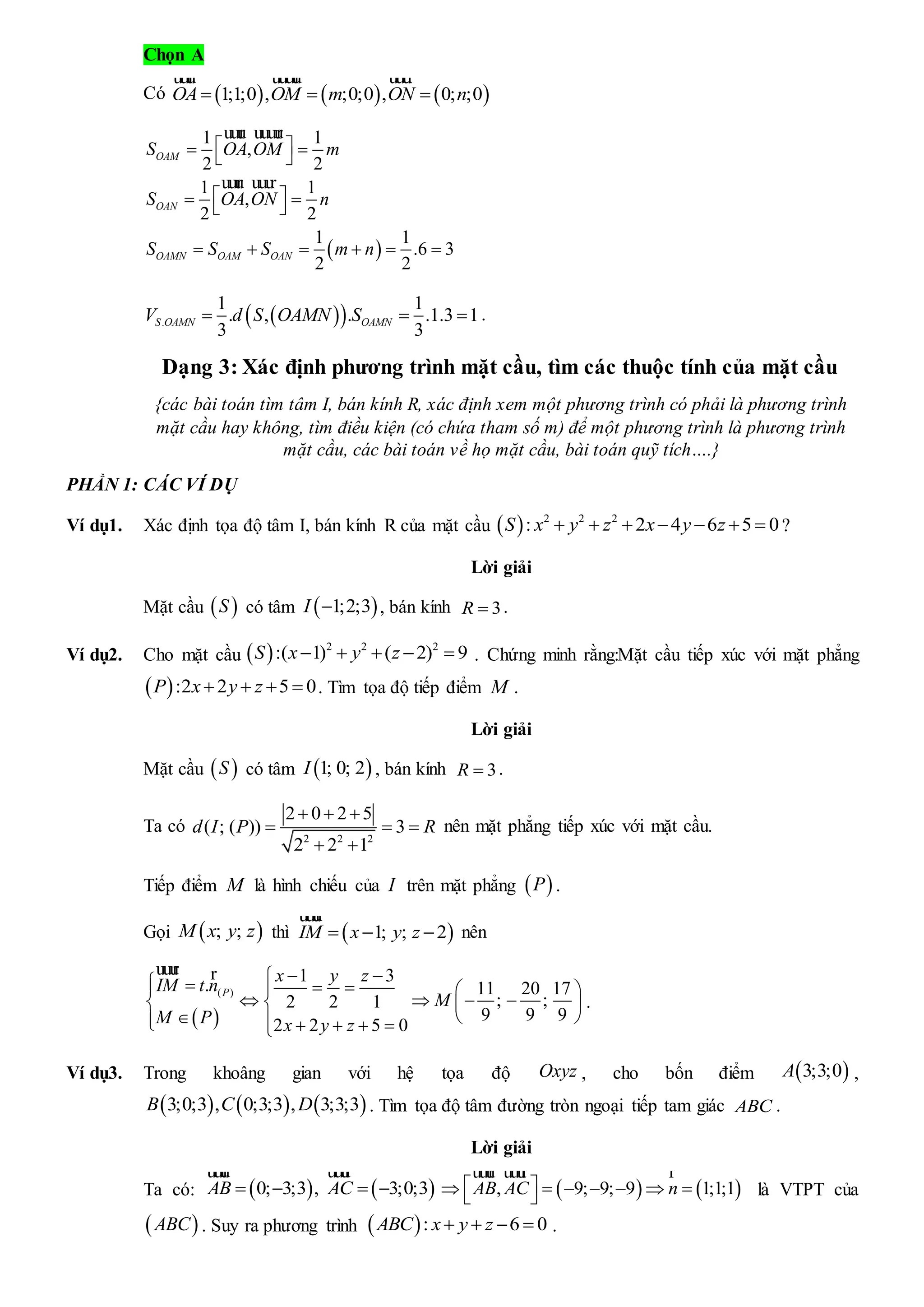 Chuyên Đề Phương Pháp Tọa Độ Trong Không Gian Oxyz Tự Luận Và Trắc Nghiệm | DOCX