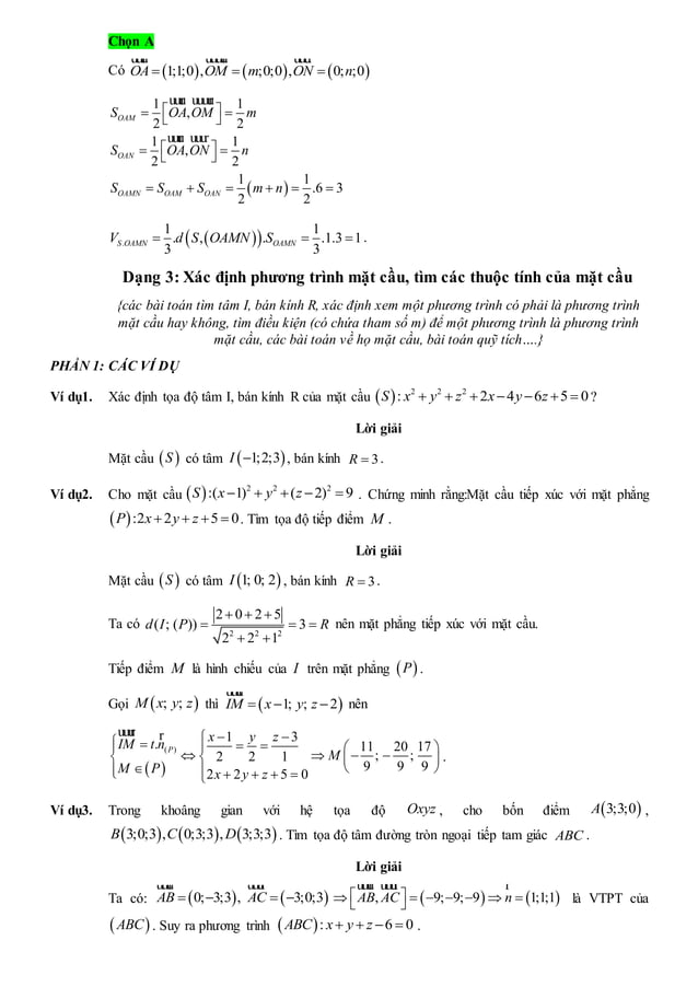 Chuyên Đề Phương Pháp Tọa Độ Trong Không Gian Oxyz Tự Luận Và Trắc Nghiệm | DOCX