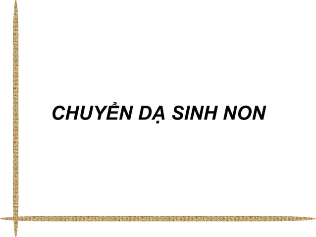 CHUYỂN DẠ SINH NON | PDF