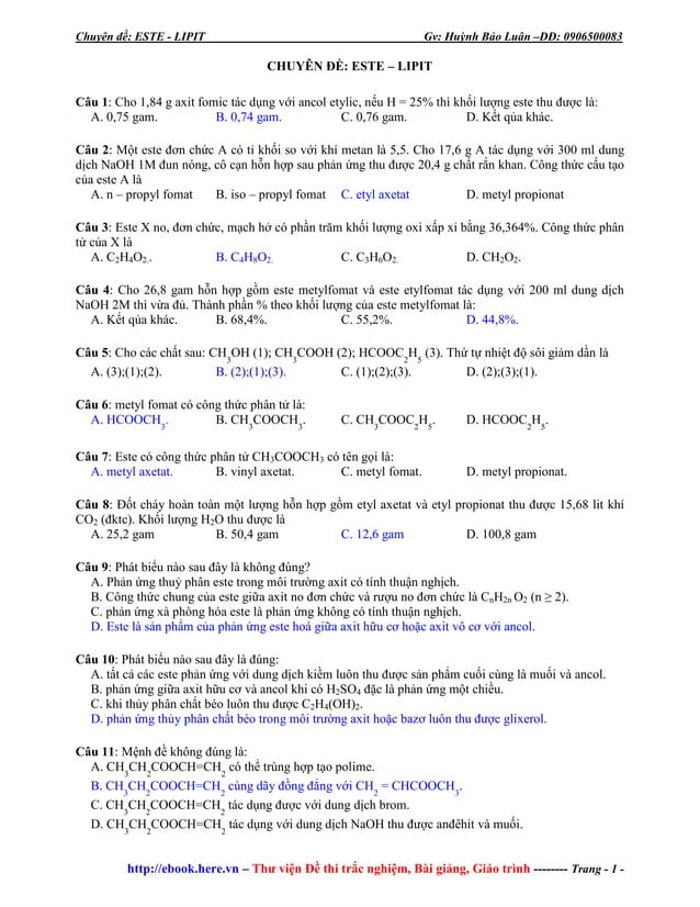 Chuyen de este-co-dapan | PDF