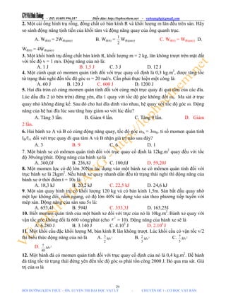 Chuyen de 1 co hoc vat ran | PDF