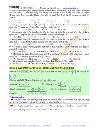 Chuyen de 1 co hoc vat ran | PDF
