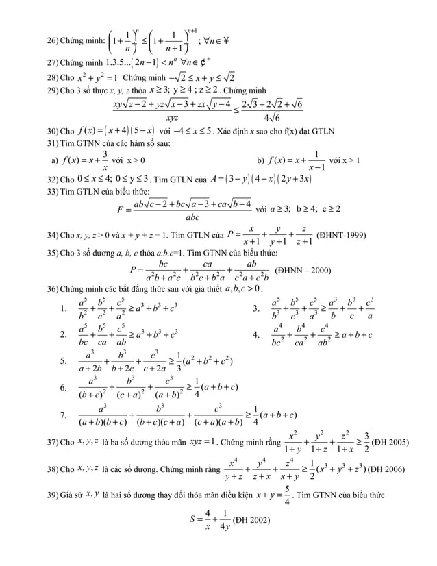 Chuyen de bat dang thuc cauchy | PDF