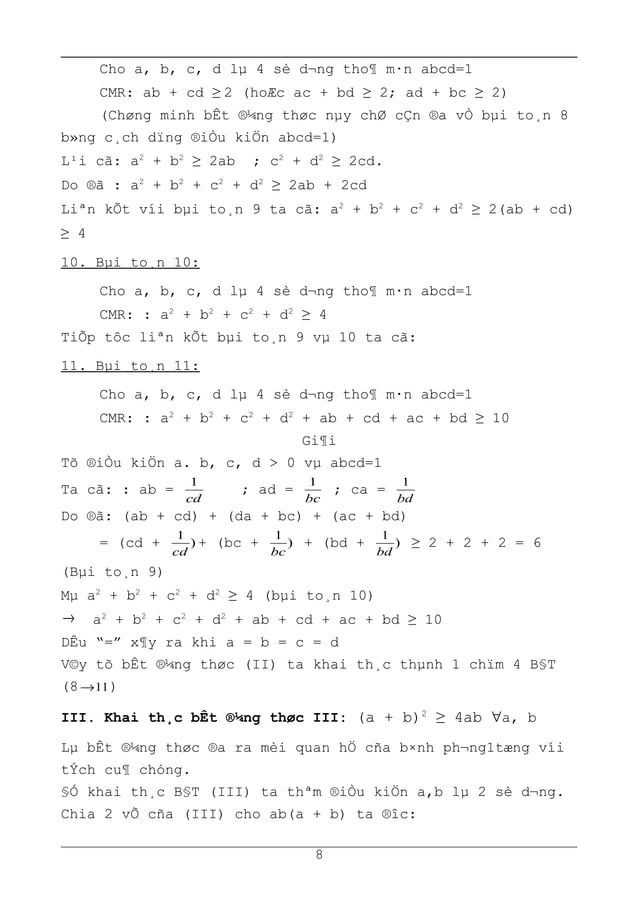 Chuyen de bat dang thuc co ban danh cho thcs | PDF