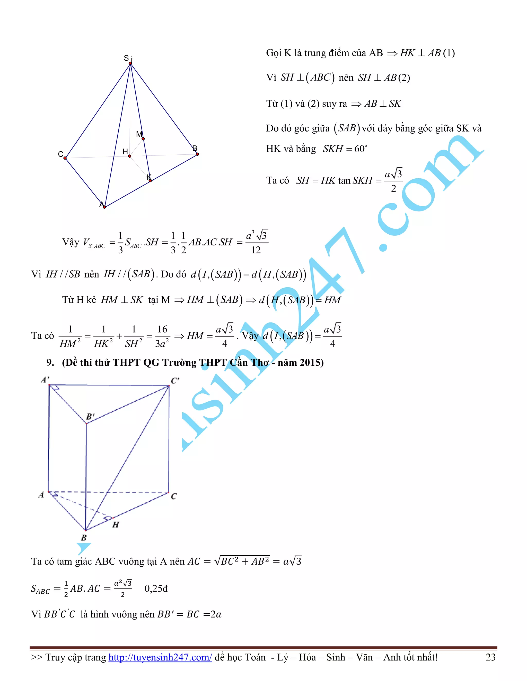 Chuyen de hinh hoc khong gian | PDF