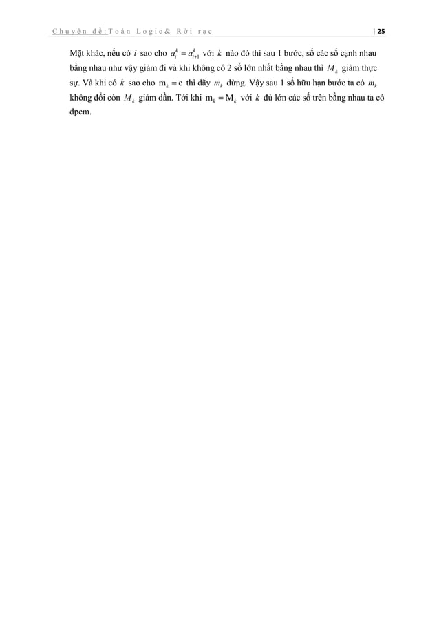 Chuyen de toan logic roi rac li thuyet to hop | PDF