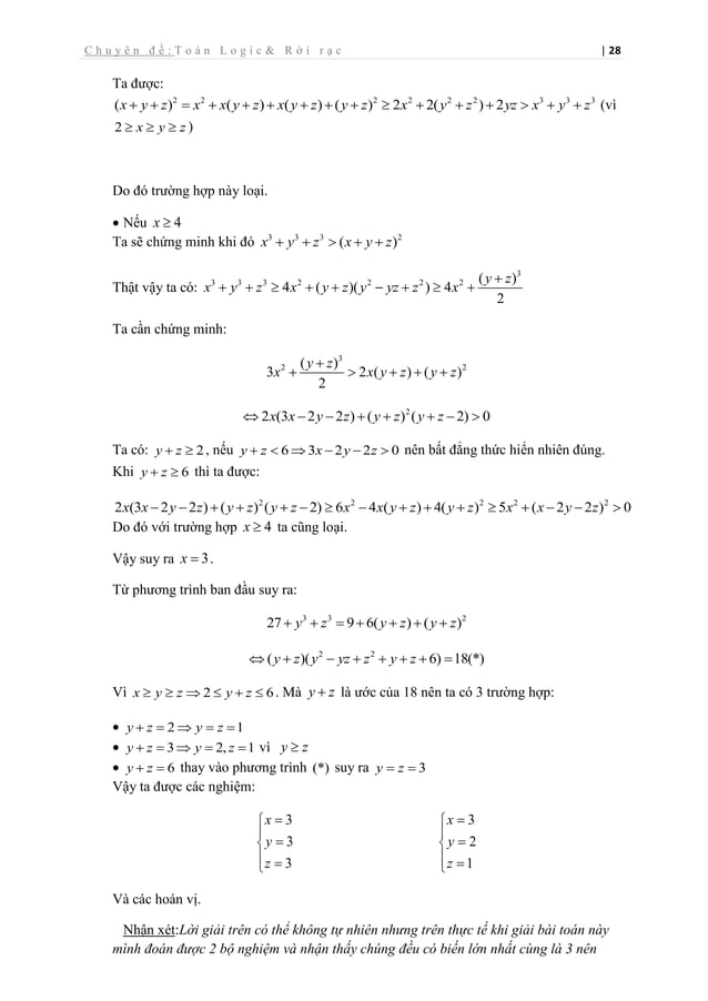 Chuyen de toan logic roi rac li thuyet to hop | PDF