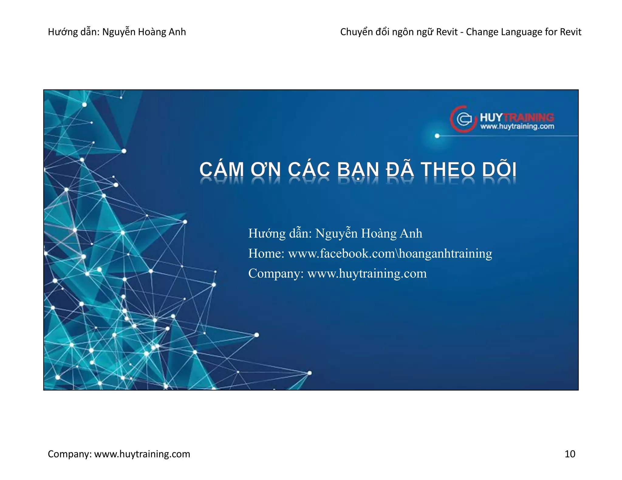 Thay đổi ngôn ngữ Revit - Change Language for Revit | PDF