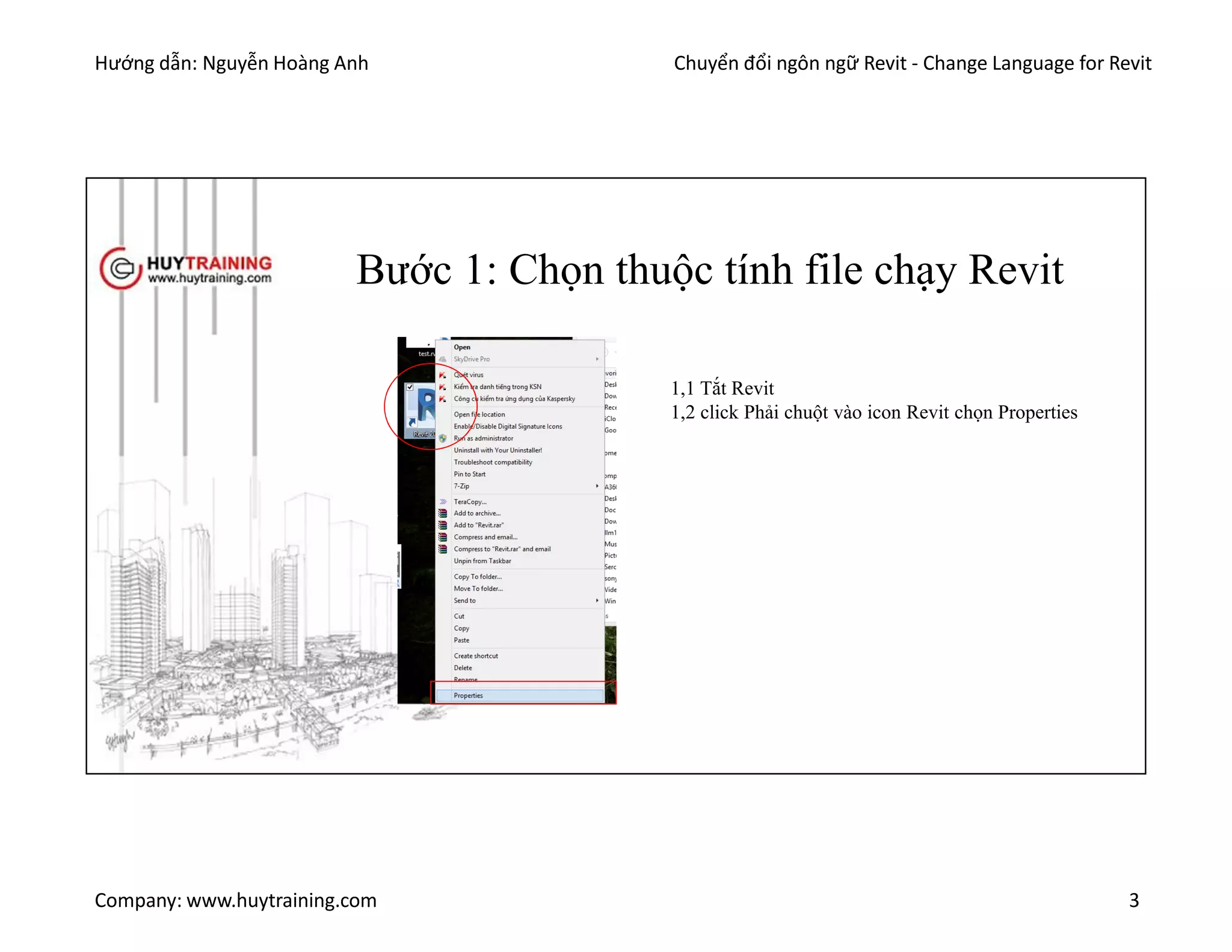 Thay đổi ngôn ngữ Revit - Change Language for Revit | PDF