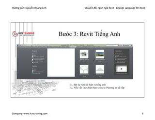 Thay đổi ngôn ngữ Revit - Change Language for Revit | PDF