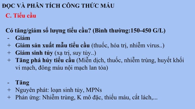chuyên đề tế bào máu và bệnh bạch cầu 2024 | PPTX